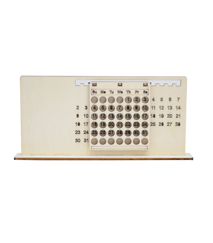 Calendar de Birou Perpetuu din Lemn|Lemn|Productie Proprie|- mrgift.ro
