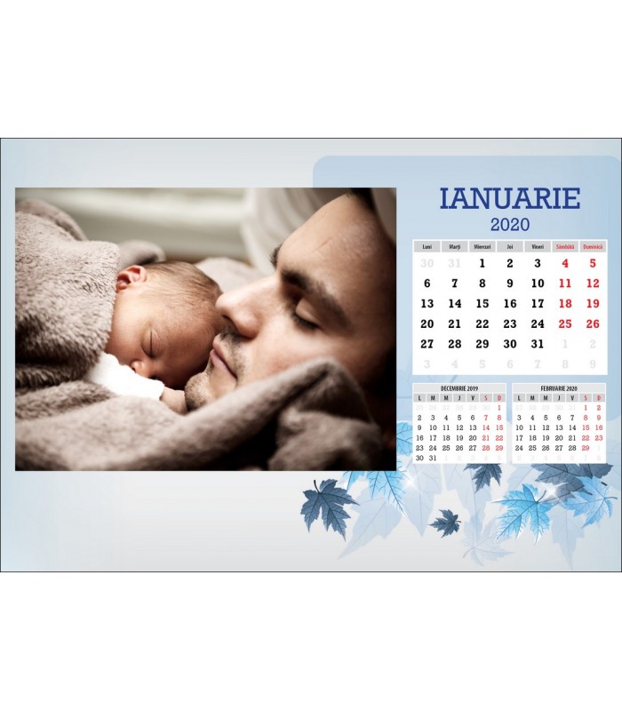 Calendar de Birou cu Poza Ta "Seasons" | Calendar de Birou |-mrgift.ro