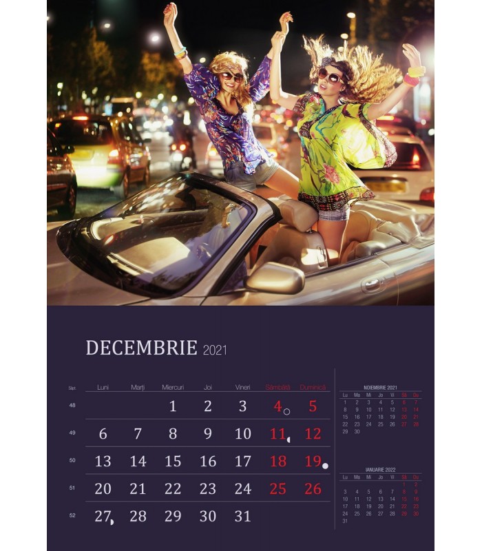 Girls With Cars Calendar|Gifts for Men|Wall Calendars|Calendars|MrGift