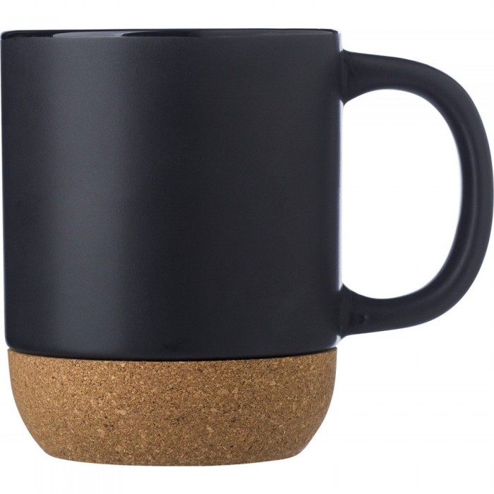 Cana ceramica cu suport din pluta cu poza|Cadou Personalizat|-MrGift