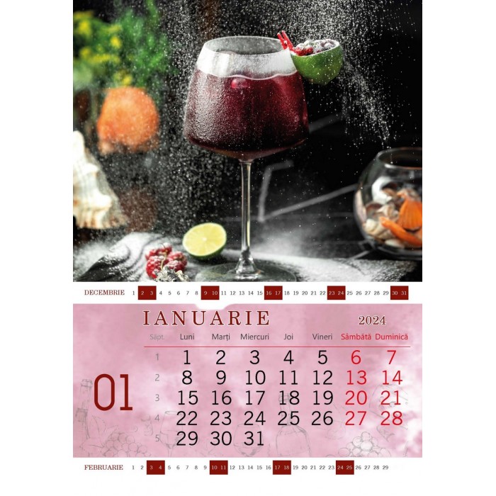 Wine Calendar|Wall Calendar|Desk Calendar|Wine|Gifts for Men|mrgift.ro