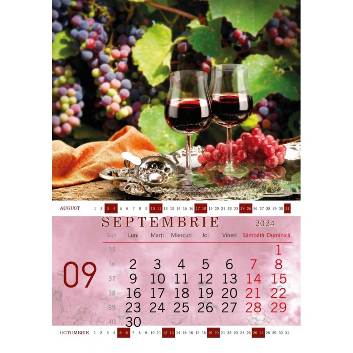 Wine Calendar|Wall Calendar|Desk Calendar|Wine|Gifts for Men|mrgift.ro