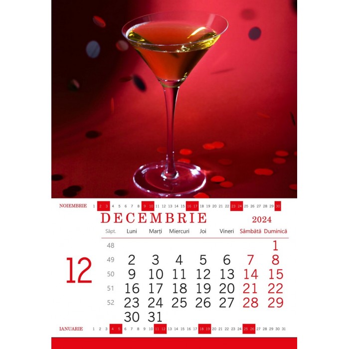 Red Calendar|A3 Wall Calendars|Desk Calendars|Elegant Calendars|MrGift