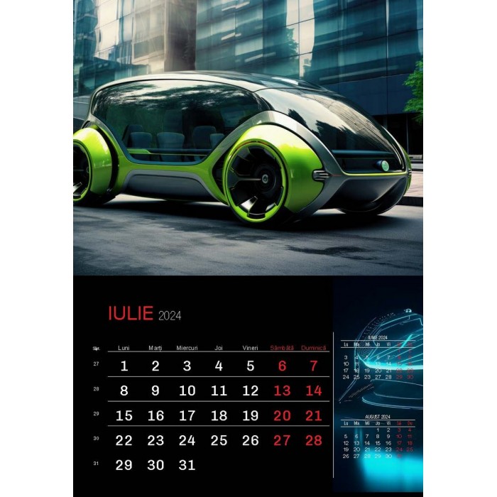 Concept Cars Calendar|Wall Calendar|Gifts for Men|Calendars| mrgift.ro