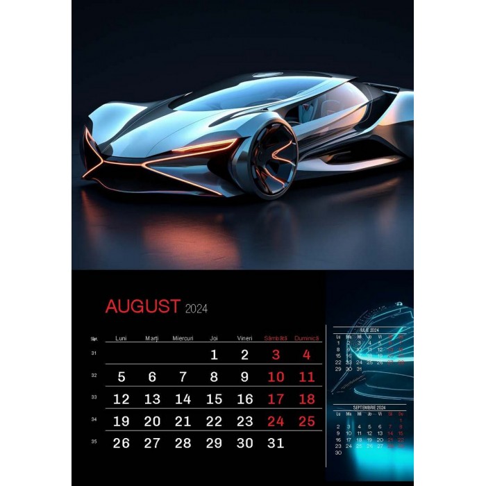Concept Cars Calendar|Wall Calendar|Gifts for Men|Calendars| mrgift.ro