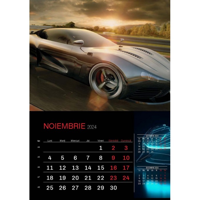 Concept Cars Calendar|Wall Calendar|Gifts for Men|Calendars| mrgift.ro